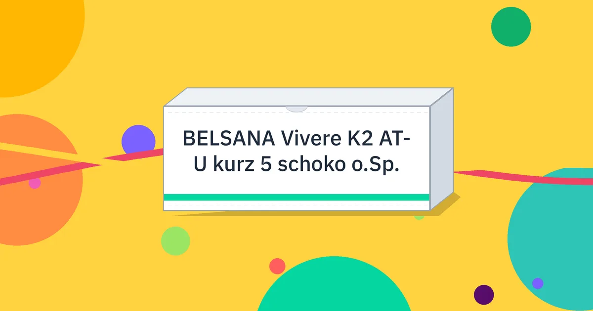 Symbolbild: Packung mit der Aufschrift BELSANA Vivere K2 AT-U kurz 5 schoko o.Sp. (PZN 12187475) – Verfügbarkeit und Bezug in Apotheken in Frankfurt am Main