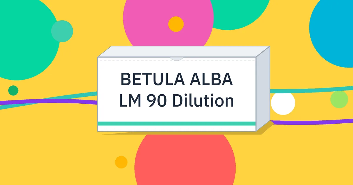 Symbolbild: Packung mit der Aufschrift BETULA ALBA LM 90 Dilution (PZN 12794092) – Verfügbarkeit und Bezug in Apotheken in Frankfurt am Main
