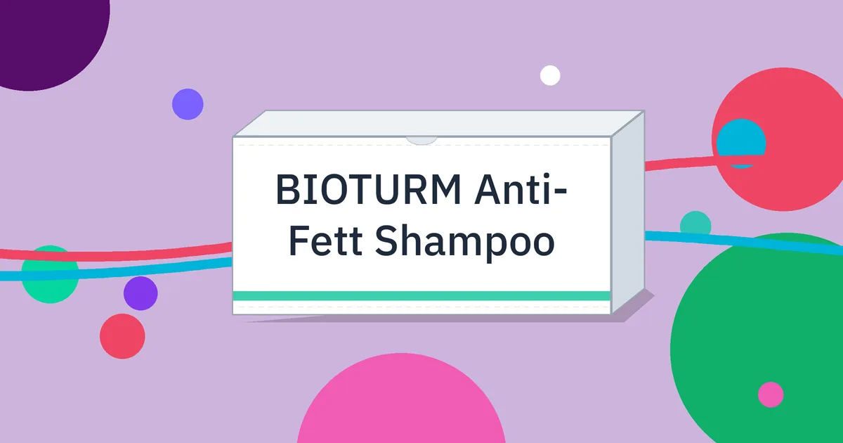 Symbolbild: Packung mit der Aufschrift BIOTURM Anti-Fett Shampoo (PZN 19434439) – Verfügbarkeit und Bezug in Apotheken in Frankfurt am Main