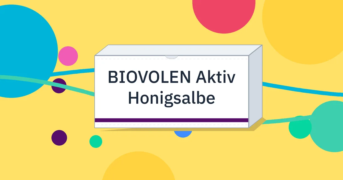 Symbolbild: Packung mit der Aufschrift BIOVOLEN Aktiv Honigsalbe (PZN 16736358) – Verfügbarkeit und Bezug in Apotheken in Frankfurt am Main