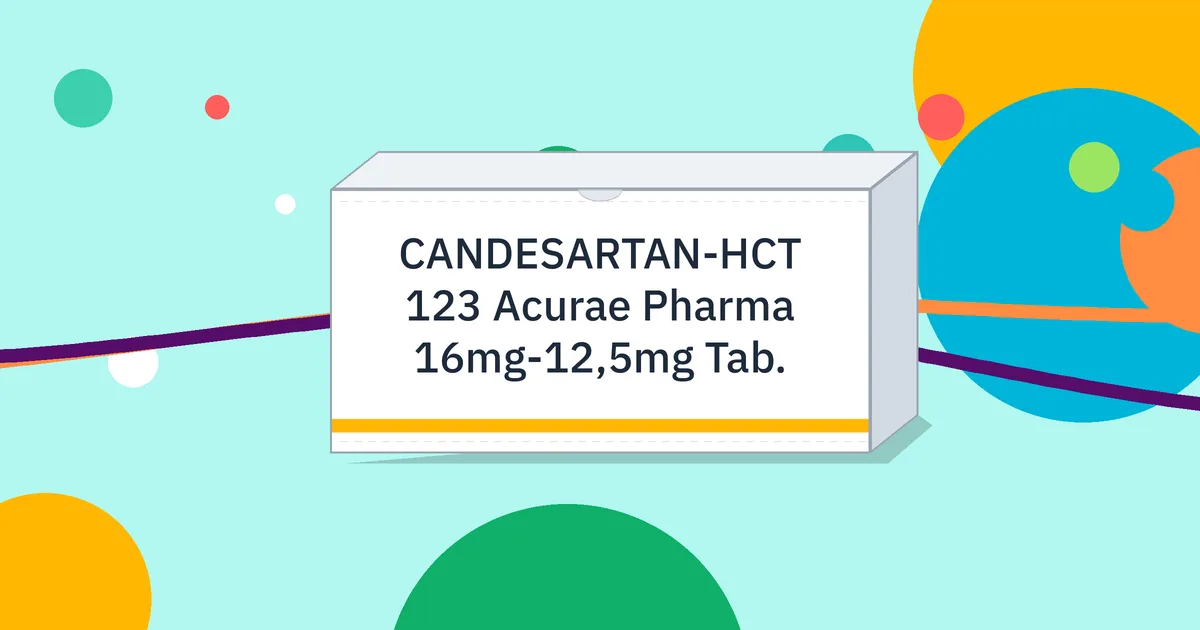 Symbolbild: Packung mit der Aufschrift CANDESARTAN-HCT 123 Acurae Pharma 16mg-12,5mg Tab. (PZN 19266574) – Verfügbarkeit und Bezug in Apotheken in Frankfurt am Main