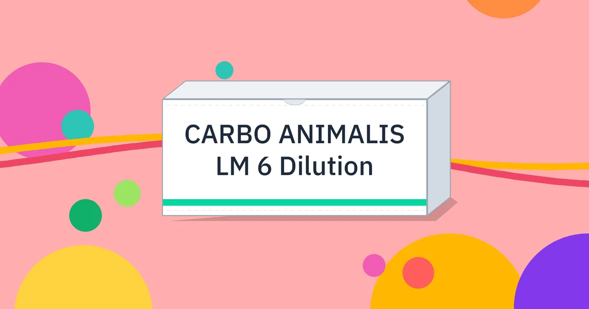 Symbolbild: Packung mit der Aufschrift CARBO ANIMALIS LM 6 Dilution (PZN 02601270) – Verfügbarkeit und Bezug in Apotheken in Frankfurt am Main