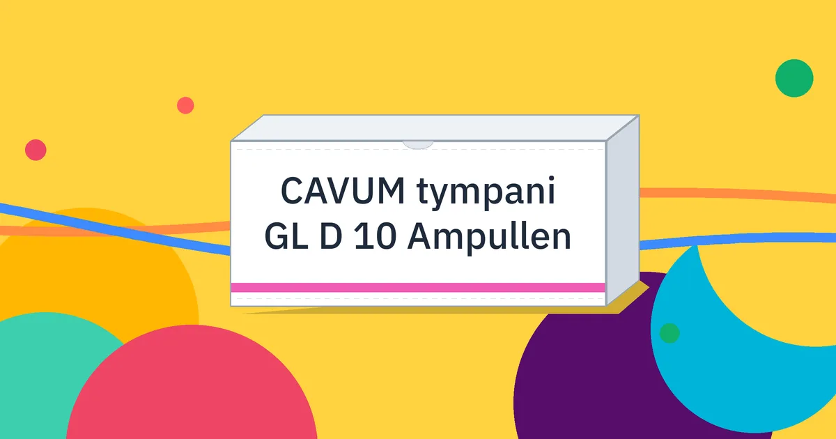 Symbolbild: Packung mit der Aufschrift CAVUM tympani GL D 10 Ampullen (PZN 02911473) – Verfügbarkeit und Bezug in Apotheken in Frankfurt am Main