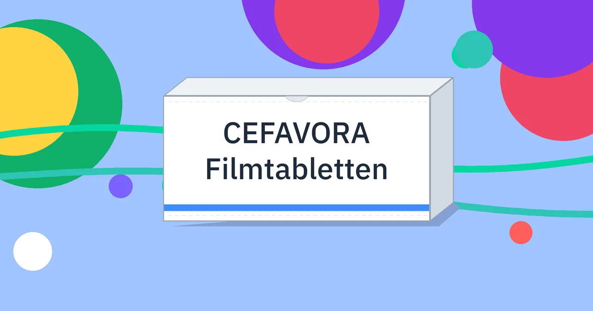 Symbolbild: Packung mit der Aufschrift CEFAVORA Filmtabletten (PZN 11027611) – Verfügbarkeit und Bezug in Apotheken in Frankfurt am Main