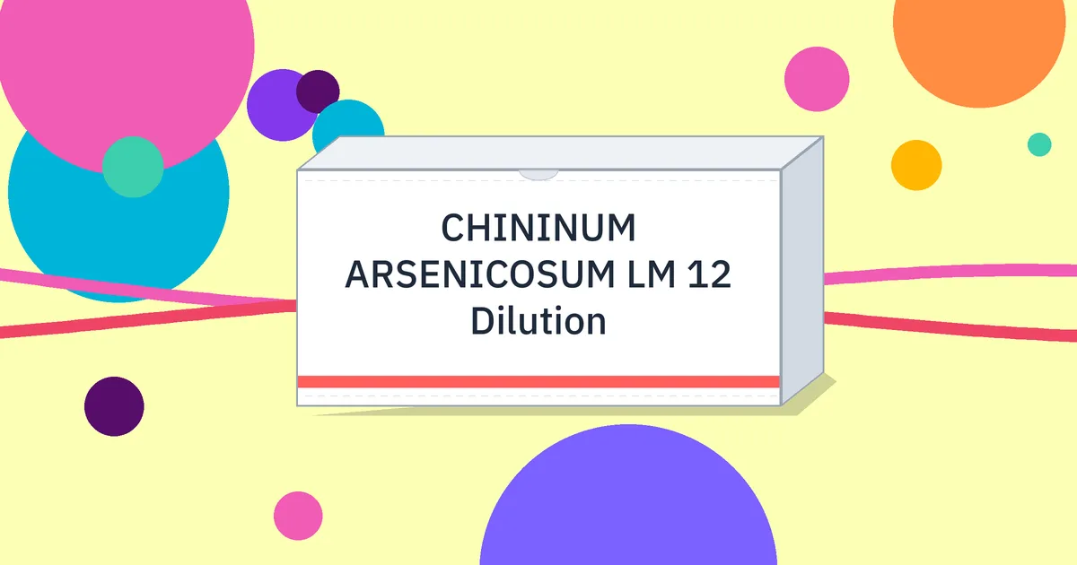 Symbolbild: Packung mit der Aufschrift CHININUM ARSENICOSUM LM 12 Dilution (PZN 07540171) – Verfügbarkeit und Bezug in Apotheken in Frankfurt am Main