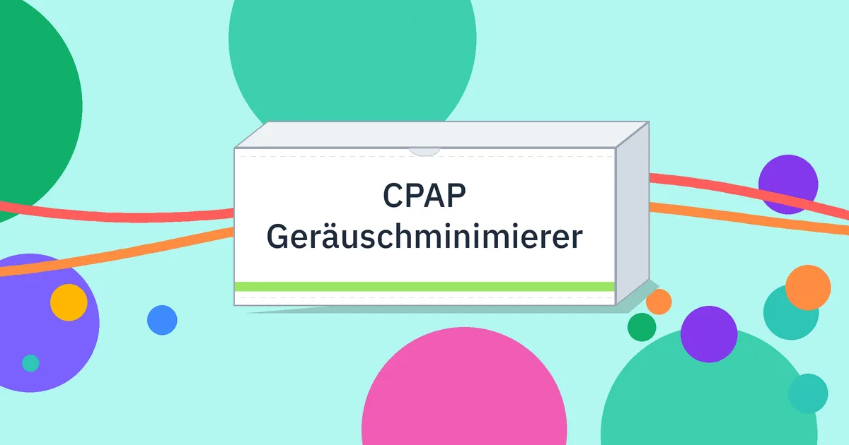 Symbolbild: Packung mit der Aufschrift CPAP Geräuschminimierer (PZN 14363628) – Verfügbarkeit und Bezug in Apotheken in Frankfurt am Main