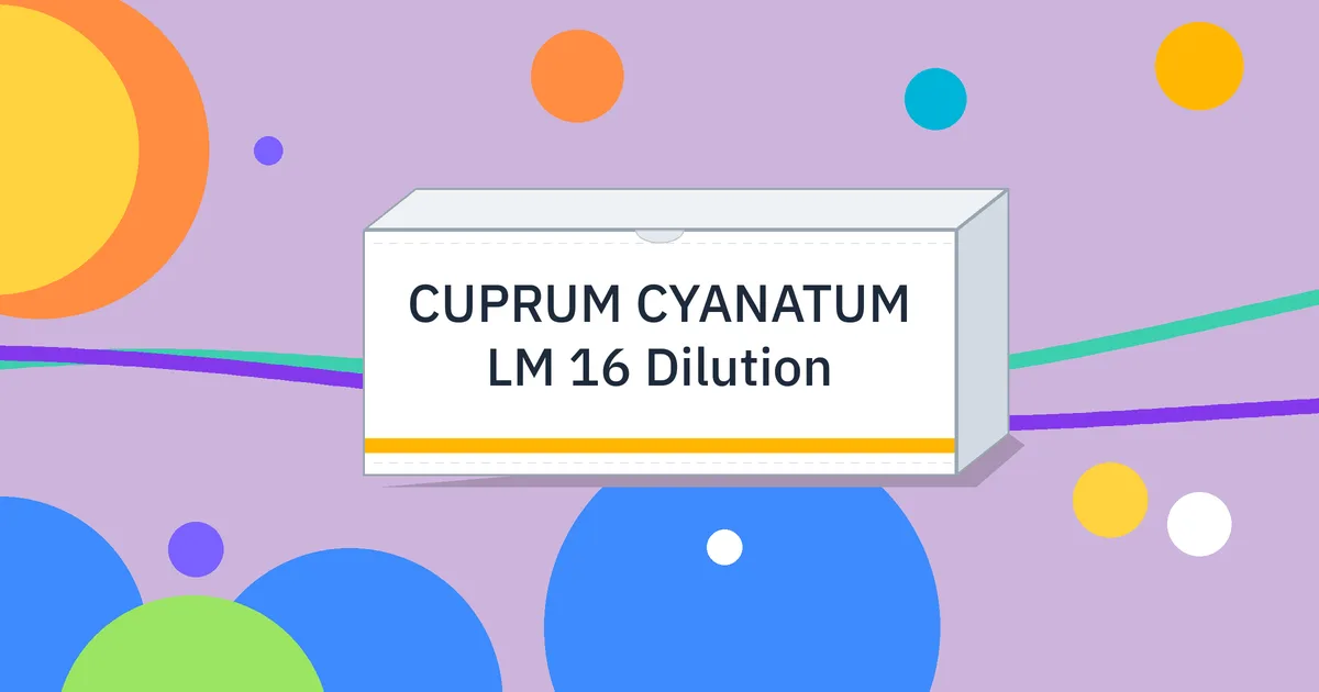 Symbolbild: Packung mit der Aufschrift CUPRUM CYANATUM LM 16 Dilution (PZN 13458255) – Verfügbarkeit und Bezug in Apotheken in Frankfurt am Main