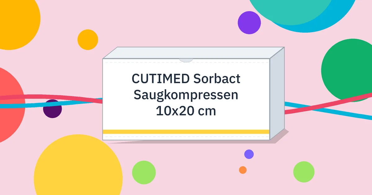 Symbolbild: Packung mit der Aufschrift CUTIMED Sorbact Saugkompressen 10x20 cm (PZN 19699971) – Verfügbarkeit und Bezug in Apotheken in Frankfurt am Main