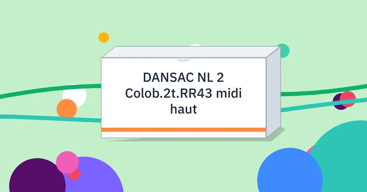 Symbolbild: Packung mit der Aufschrift DANSAC NL 2 Colob.2t.RR43 midi haut (PZN 08843324) – Verfügbarkeit und Bezug in Apotheken in Frankfurt am Main
