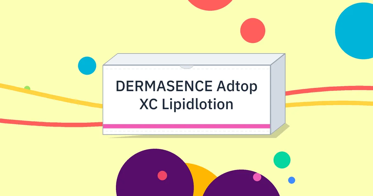 Symbolbild: Packung mit der Aufschrift DERMASENCE Adtop XC Lipidlotion (PZN 19392379) – Verfügbarkeit und Bezug in Apotheken in Frankfurt am Main
