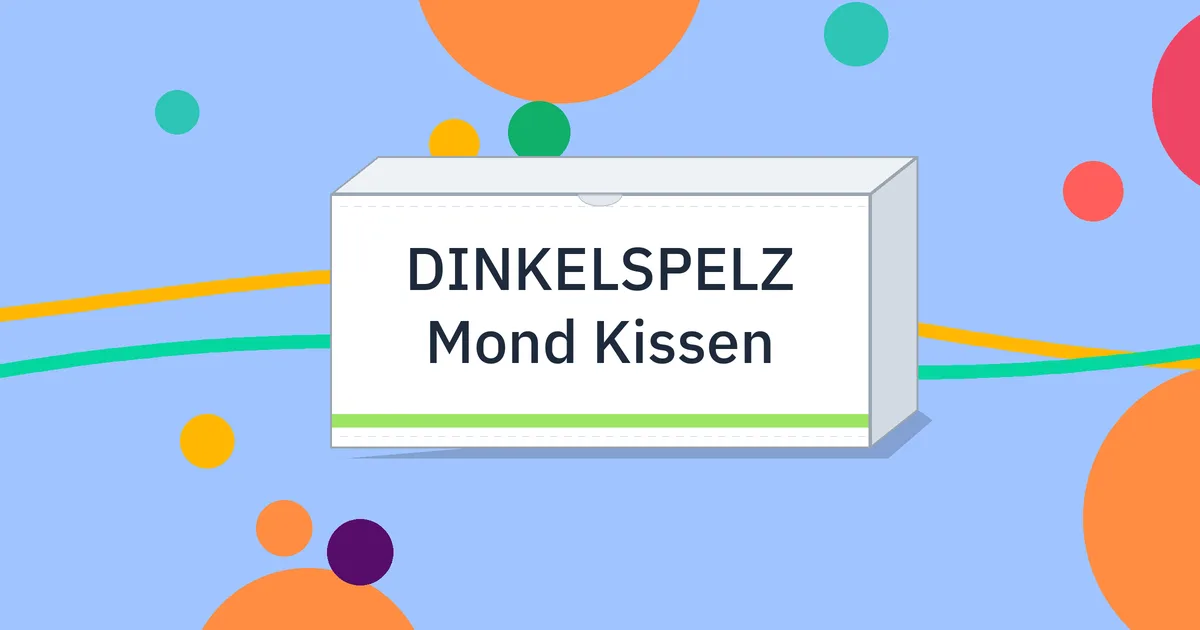 Symbolbild: Packung mit der Aufschrift DINKELSPELZ Mond Kissen (PZN 00499229) – Verfügbarkeit und Bezug in Apotheken in Frankfurt am Main