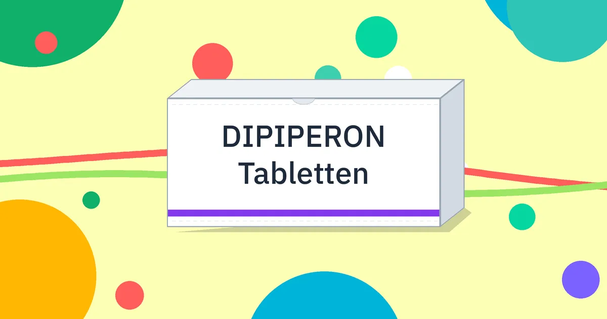 Symbolbild: Packung mit der Aufschrift DIPIPERON Tabletten (PZN 04542212) – Verfügbarkeit und Bezug in Apotheken in Frankfurt am Main