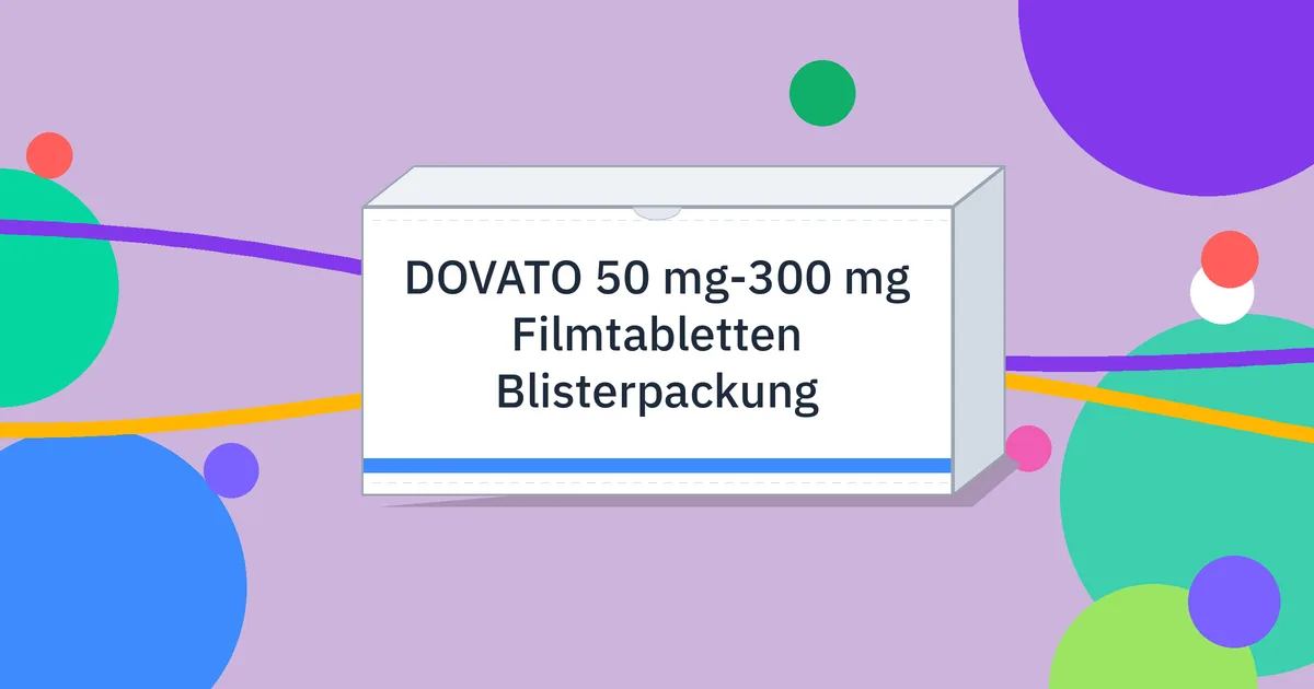 Symbolbild: Packung mit der Aufschrift DOVATO 50 mg-300 mg Filmtabletten Blisterpackung (PZN 19400759) – Verfügbarkeit und Bezug in Apotheken in Frankfurt am Main