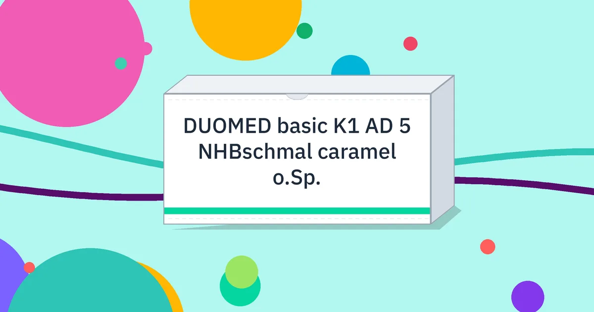 Symbolbild: Packung mit der Aufschrift DUOMED basic K1 AD 5 NHBschmal caramel o.Sp. (PZN 20903543) – Verfügbarkeit und Bezug in Apotheken in Frankfurt am Main