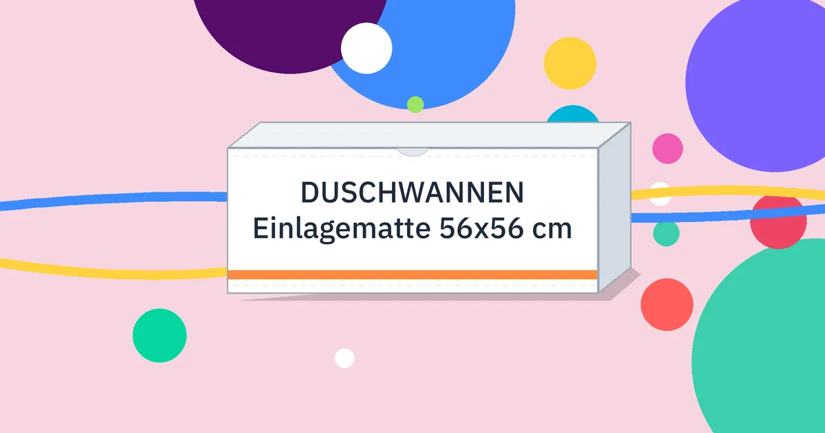 Symbolbild: Packung mit der Aufschrift DUSCHWANNEN Einlagematte 56x56 cm (PZN 00816492) – Verfügbarkeit und Bezug in Apotheken in Frankfurt am Main