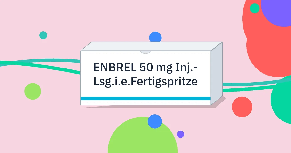 Symbolbild: Packung mit der Aufschrift ENBREL 50 mg Inj.-Lsg.i.e.Fertigspritze (PZN 05541309) – Verfügbarkeit und Bezug in Apotheken in Frankfurt am Main