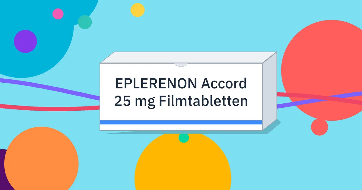 Symbolbild: Packung mit der Aufschrift EPLERENON Accord 25 mg Filmtabletten (PZN 18672409) – Verfügbarkeit und Bezug in Apotheken in Frankfurt am Main