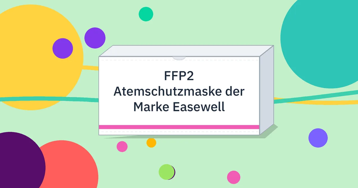 Symbolbild: Packung mit der Aufschrift FFP2 Atemschutzmaske der Marke Easewell (PZN 17149918) – Verfügbarkeit und Bezug in Apotheken in Frankfurt am Main