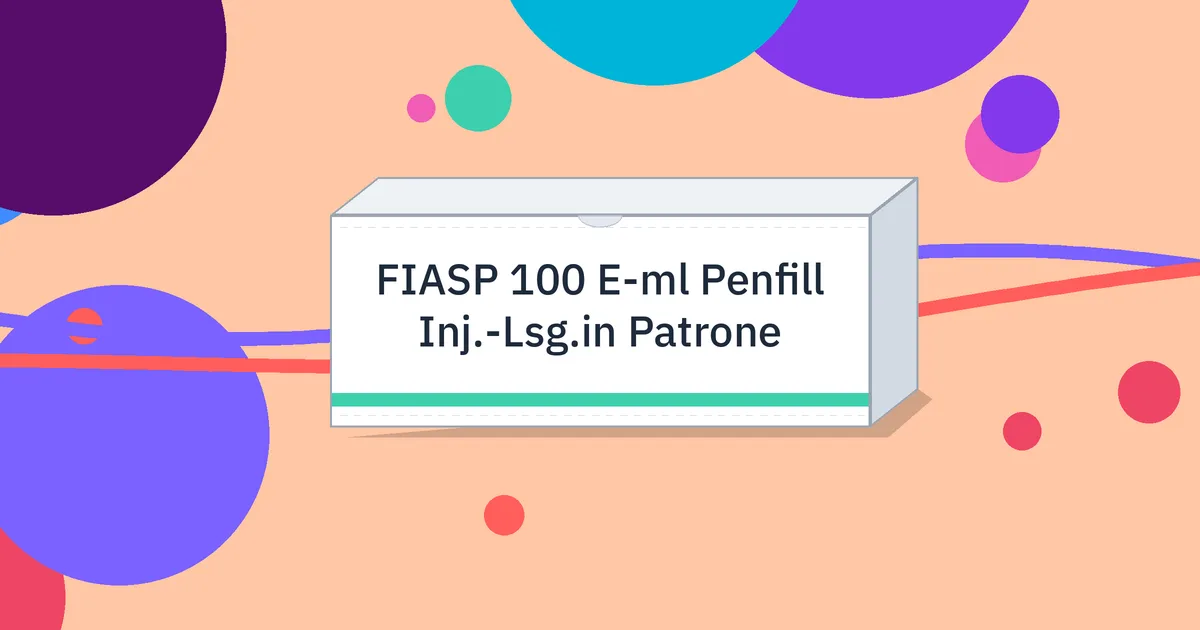 Symbolbild: Packung mit der Aufschrift FIASP 100 E-ml Penfill Inj.-Lsg.in Patrone (PZN 13814135) – Verfügbarkeit und Bezug in Apotheken in Frankfurt am Main