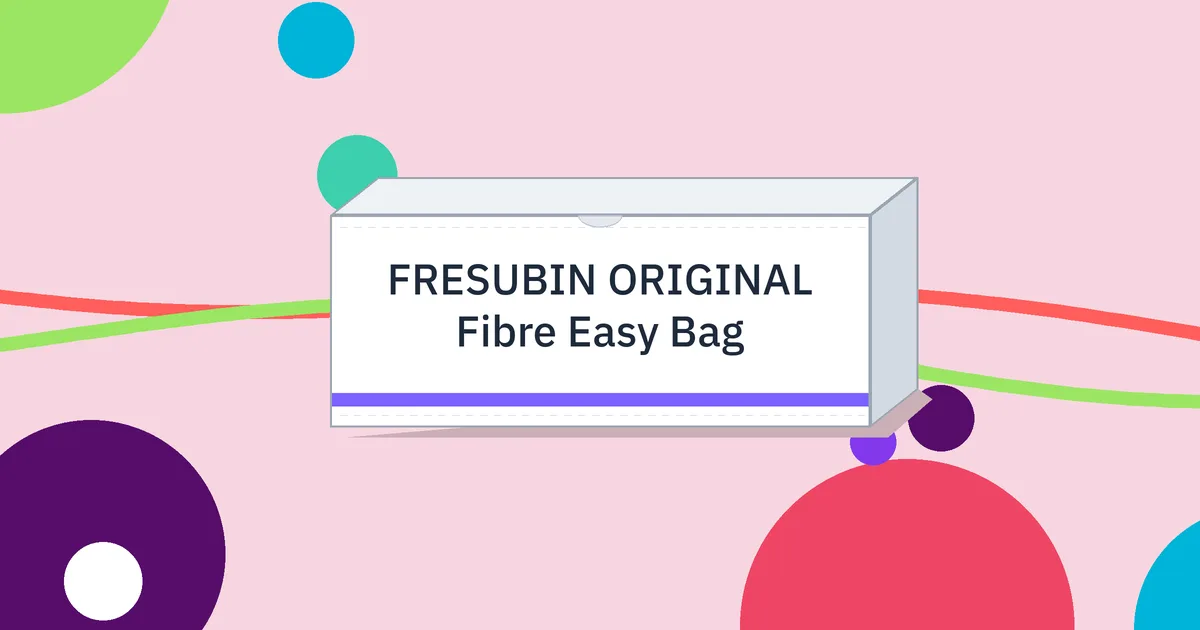 Symbolbild: Packung mit der Aufschrift FRESUBIN ORIGINAL Fibre Easy Bag (PZN 05398728) – Verfügbarkeit und Bezug in Apotheken in Frankfurt am Main