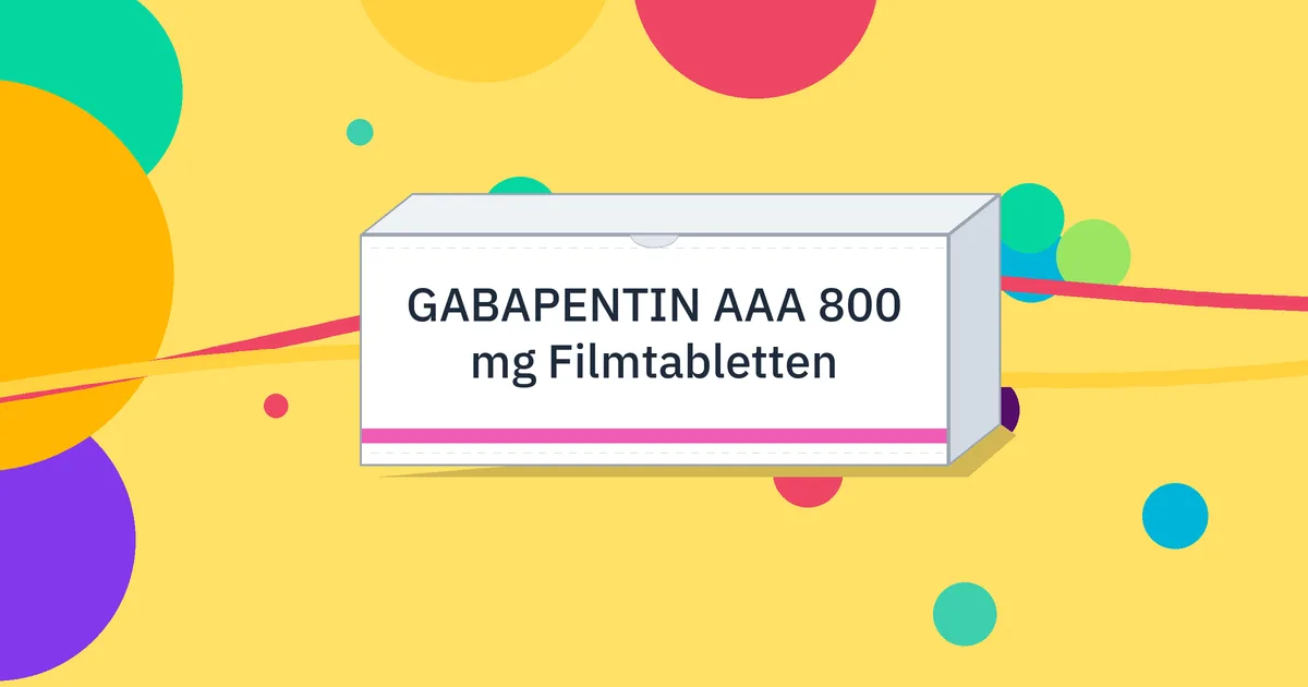Symbolbild: Packung mit der Aufschrift GABAPENTIN AAA 800 mg Filmtabletten (PZN 02161121) – Verfügbarkeit und Bezug in Apotheken in Frankfurt am Main