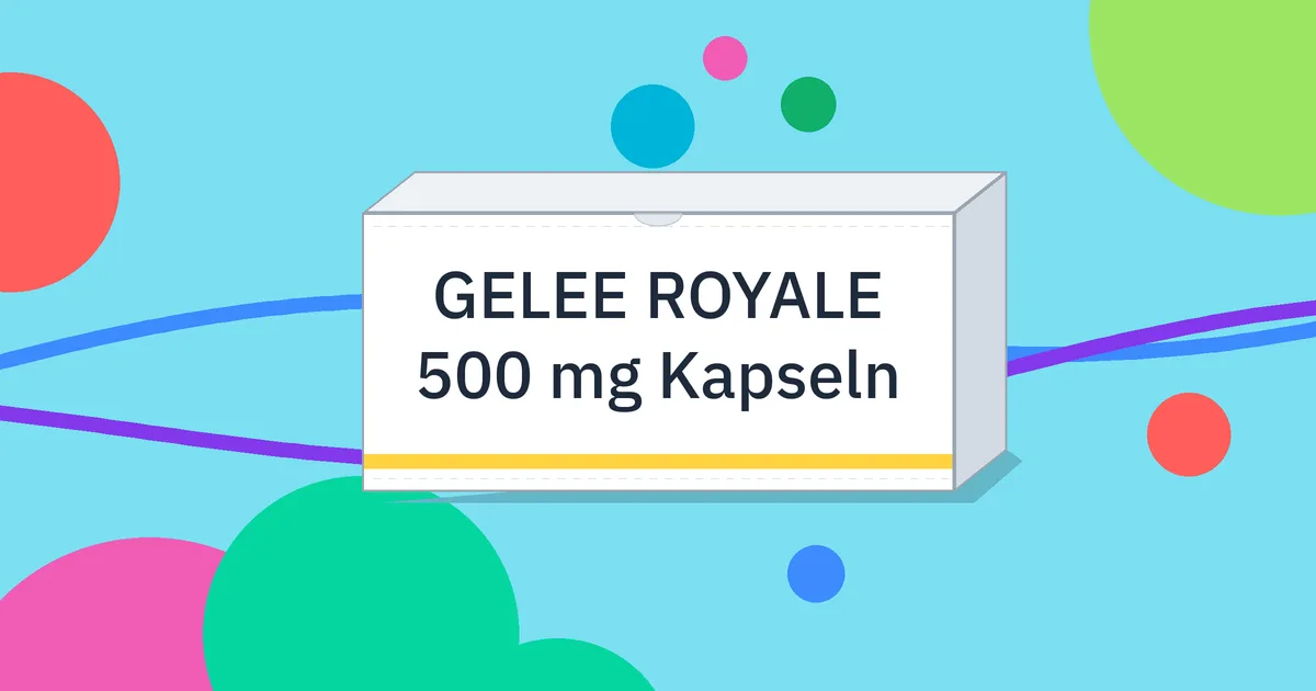 Symbolbild: Packung mit der Aufschrift GELEE ROYALE 500 mg Kapseln (PZN 18064118) – Verfügbarkeit und Bezug in Apotheken in Frankfurt am Main