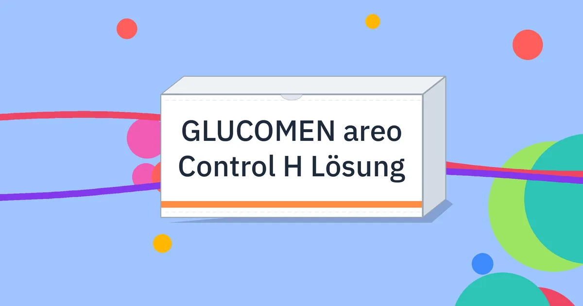 Symbolbild: Packung mit der Aufschrift GLUCOMEN areo Control H Lösung (PZN 10382190) – Verfügbarkeit und Bezug in Apotheken in Frankfurt am Main