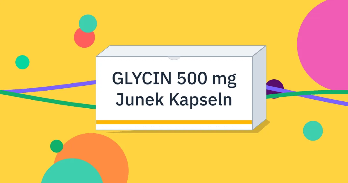 Symbolbild: Packung mit der Aufschrift GLYCIN 500 mg Junek Kapseln (PZN 00133327) – Verfügbarkeit und Bezug in Apotheken in Frankfurt am Main