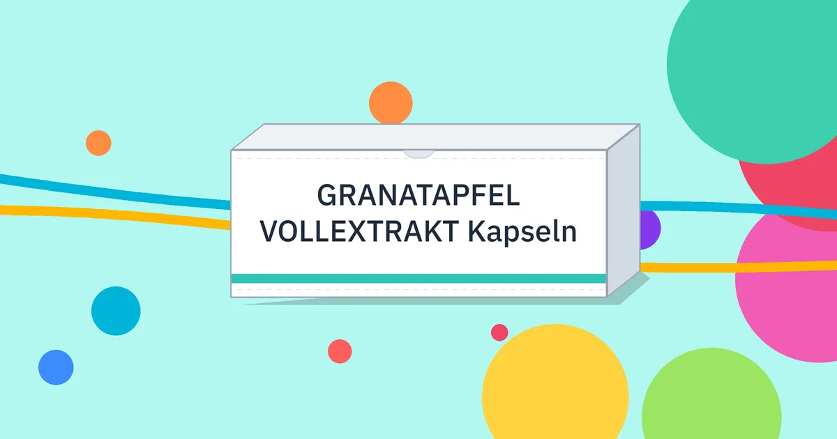 Symbolbild: Packung mit der Aufschrift GRANATAPFEL VOLLEXTRAKT Kapseln (PZN 08822960) – Verfügbarkeit und Bezug in Apotheken in Frankfurt am Main