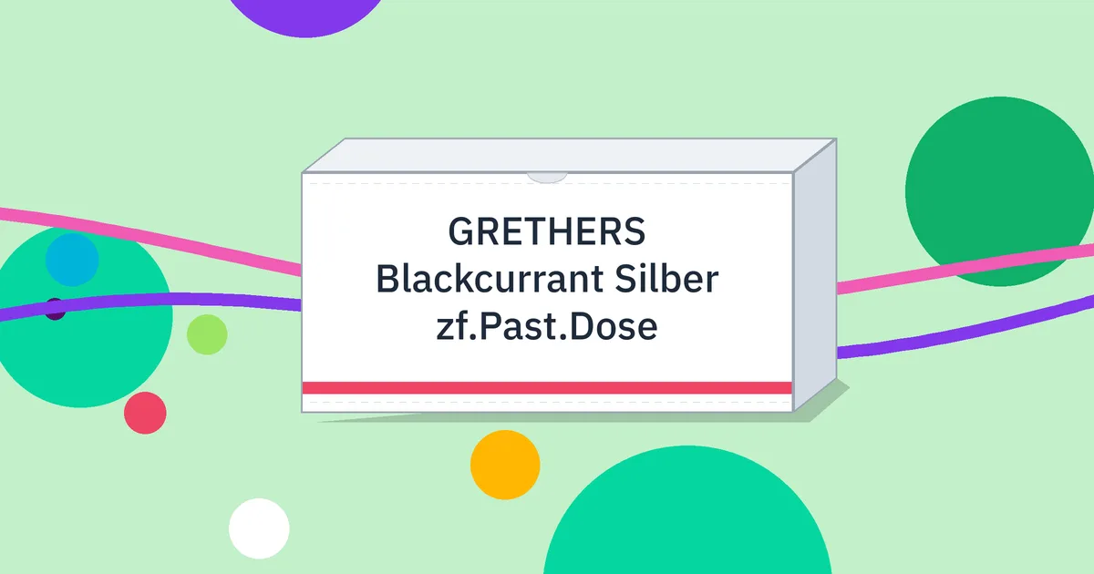 Symbolbild: Packung mit der Aufschrift GRETHERS Blackcurrant Silber zf.Past.Dose (PZN 03806011) – Verfügbarkeit und Bezug in Apotheken in Frankfurt am Main