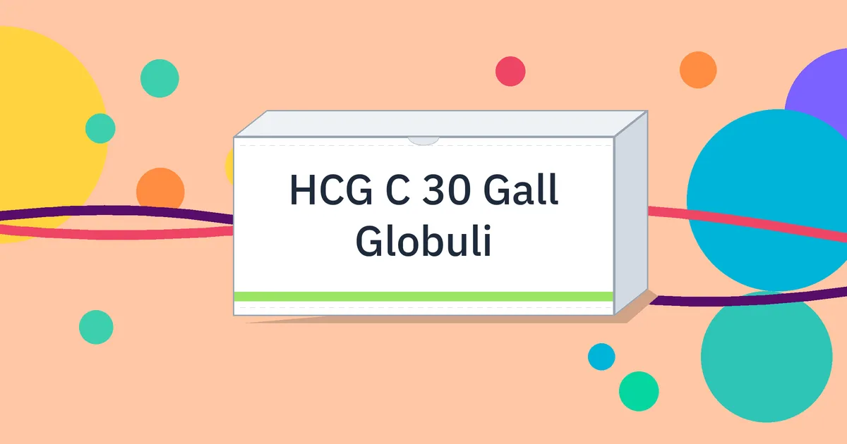 Symbolbild: Packung mit der Aufschrift HCG C 30 Gall Globuli (PZN 14184788) – Verfügbarkeit und Bezug in Apotheken in Frankfurt am Main
