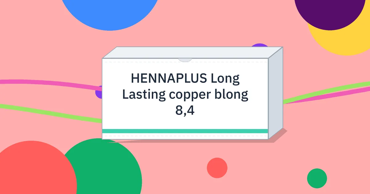 Symbolbild: Packung mit der Aufschrift HENNAPLUS Long Lasting copper blong 8,4 (PZN 00099725) – Verfügbarkeit und Bezug in Apotheken in Frankfurt am Main
