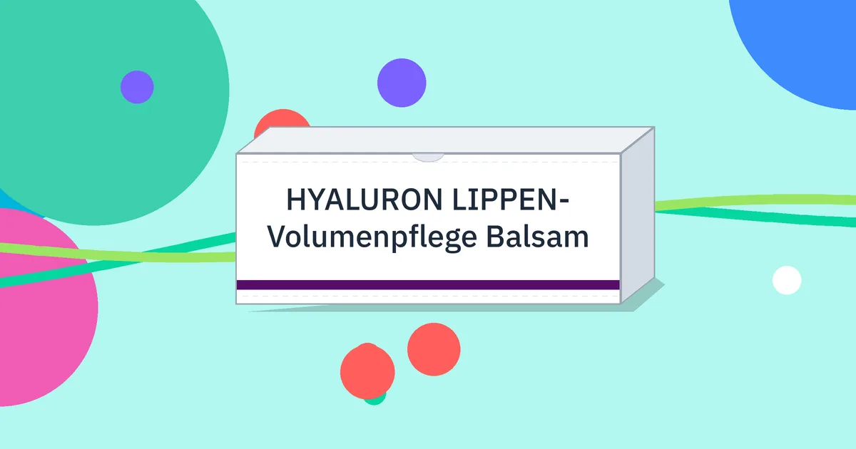 Symbolbild: Packung mit der Aufschrift HYALURON LIPPEN-Volumenpflege Balsam (PZN 11584903) – Verfügbarkeit und Bezug in Apotheken in Frankfurt am Main