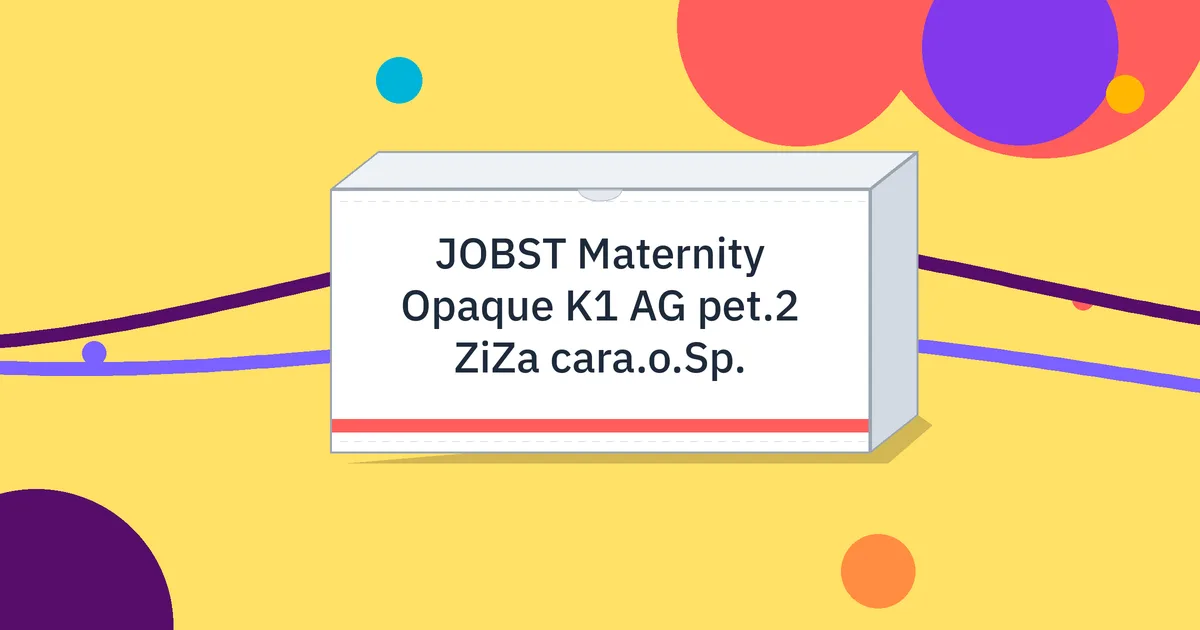 Symbolbild: Packung mit der Aufschrift JOBST Maternity Opaque K1 AG pet.2 ZiZa cara.o.Sp. (PZN 15850187) – Verfügbarkeit und Bezug in Apotheken in Frankfurt am Main