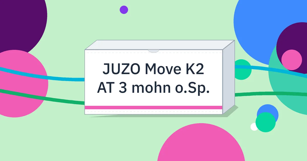 Symbolbild: Packung mit der Aufschrift JUZO Move K2 AT 3 mohn o.Sp. (PZN 20669403) – Verfügbarkeit und Bezug in Apotheken in Frankfurt am Main