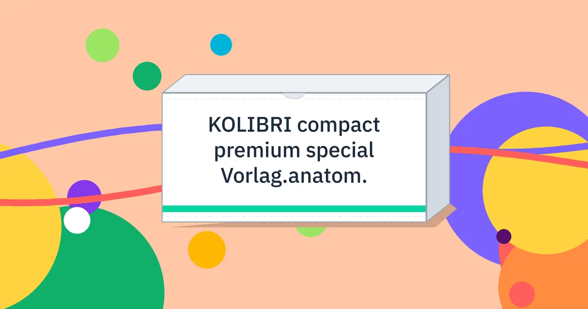 Symbolbild: Packung mit der Aufschrift KOLIBRI compact premium special Vorlag.anatom. (PZN 12575390) – Verfügbarkeit und Bezug in Apotheken in Frankfurt am Main