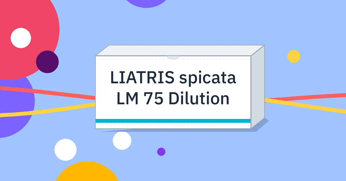 Symbolbild: Packung mit der Aufschrift LIATRIS spicata LM 75 Dilution (PZN 13528978) – Verfügbarkeit und Bezug in Apotheken in Frankfurt am Main