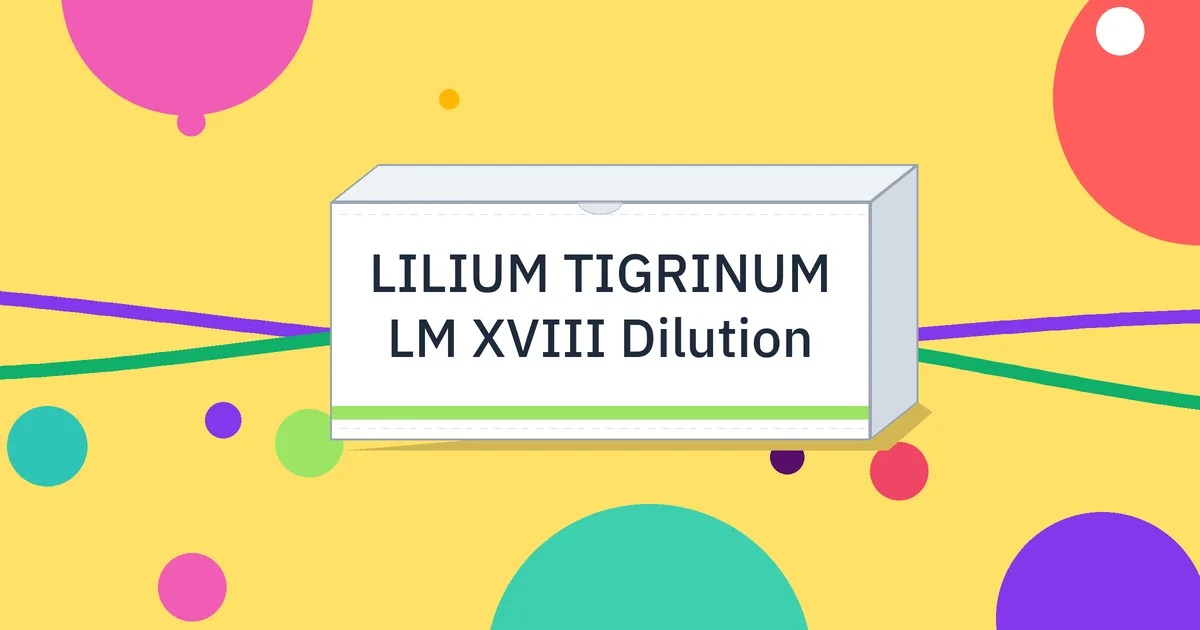 Symbolbild: Packung mit der Aufschrift LILIUM TIGRINUM LM XVIII Dilution (PZN 04496127) – Verfügbarkeit und Bezug in Apotheken in Frankfurt am Main