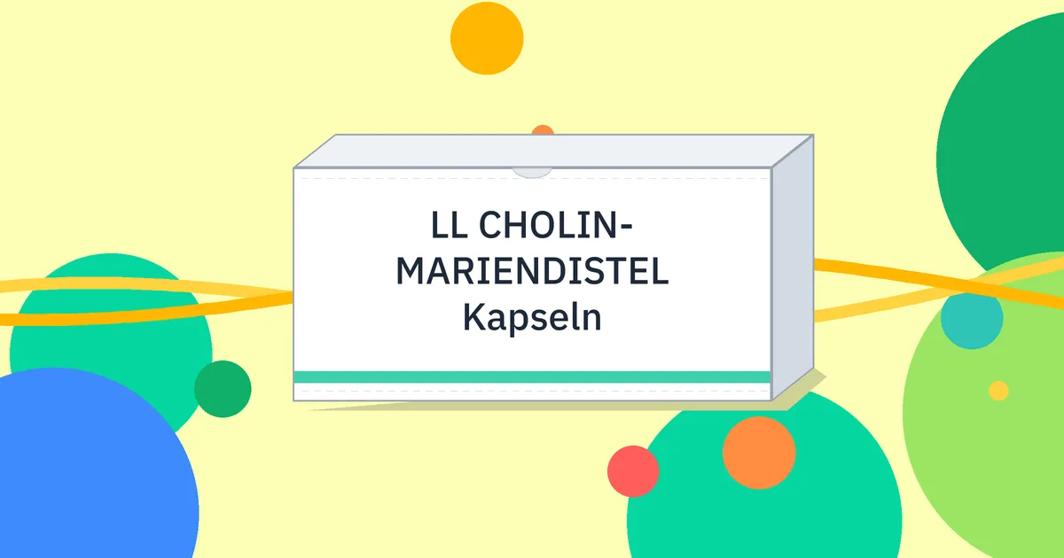 Symbolbild: Packung mit der Aufschrift LL CHOLIN-MARIENDISTEL Kapseln (PZN 20403987) – Verfügbarkeit und Bezug in Apotheken in Frankfurt am Main