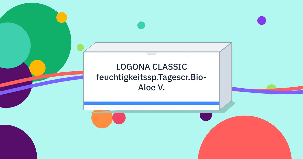 Symbolbild: Packung mit der Aufschrift LOGONA CLASSIC feuchtigkeitssp.Tagescr.Bio-Aloe V. (PZN 16038430) – Verfügbarkeit und Bezug in Apotheken in Frankfurt am Main