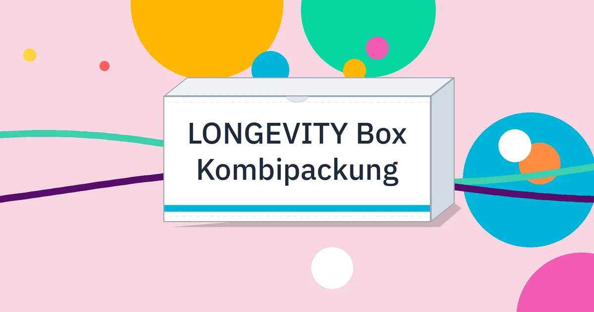 Symbolbild: Packung mit der Aufschrift LONGEVITY Box Kombipackung (PZN 19548278) – Verfügbarkeit und Bezug in Apotheken in Frankfurt am Main