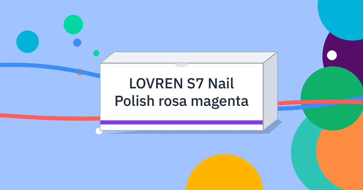 Symbolbild: Packung mit der Aufschrift LOVREN S7 Nail Polish rosa magenta (PZN 20030859) – Verfügbarkeit und Bezug in Apotheken in Frankfurt am Main