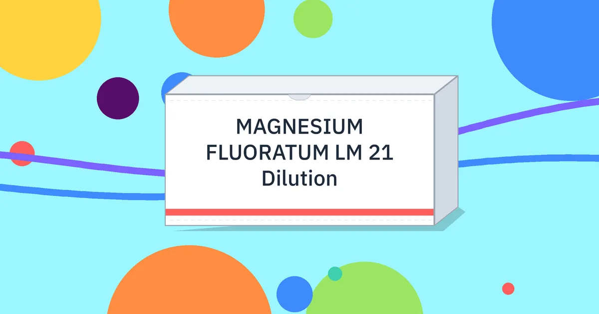 Symbolbild: Packung mit der Aufschrift MAGNESIUM FLUORATUM LM 21 Dilution (PZN 12937574) – Verfügbarkeit und Bezug in Apotheken in Frankfurt am Main