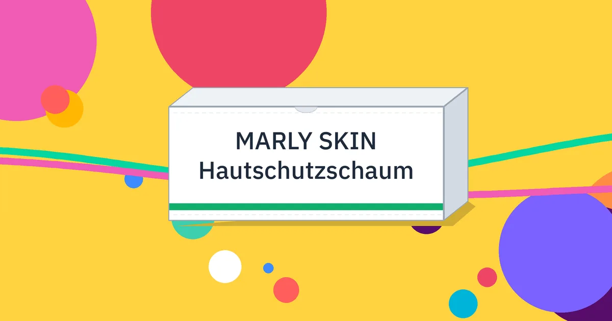 Symbolbild: Packung mit der Aufschrift MARLY SKIN Hautschutzschaum (PZN 20408269) – Verfügbarkeit und Bezug in Apotheken in Frankfurt am Main