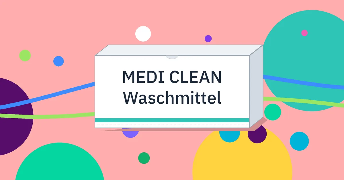 Symbolbild: Packung mit der Aufschrift MEDI CLEAN Waschmittel (PZN 18042938) – Verfügbarkeit und Bezug in Apotheken in Frankfurt am Main