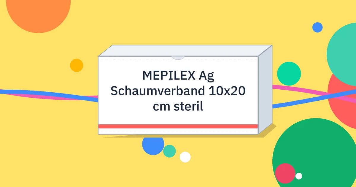 Symbolbild: Packung mit der Aufschrift MEPILEX Ag Schaumverband 10x20 cm steril (PZN 12373976) – Verfügbarkeit und Bezug in Apotheken in Frankfurt am Main