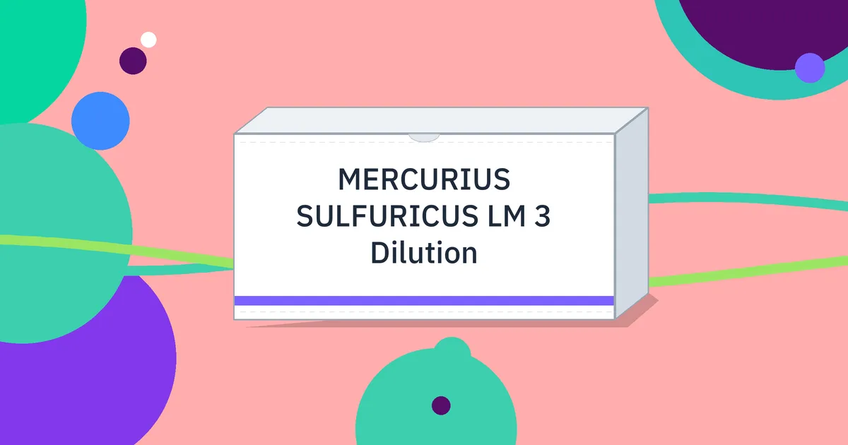 Symbolbild: Packung mit der Aufschrift MERCURIUS SULFURICUS LM 3 Dilution (PZN 12954408) – Verfügbarkeit und Bezug in Apotheken in Frankfurt am Main