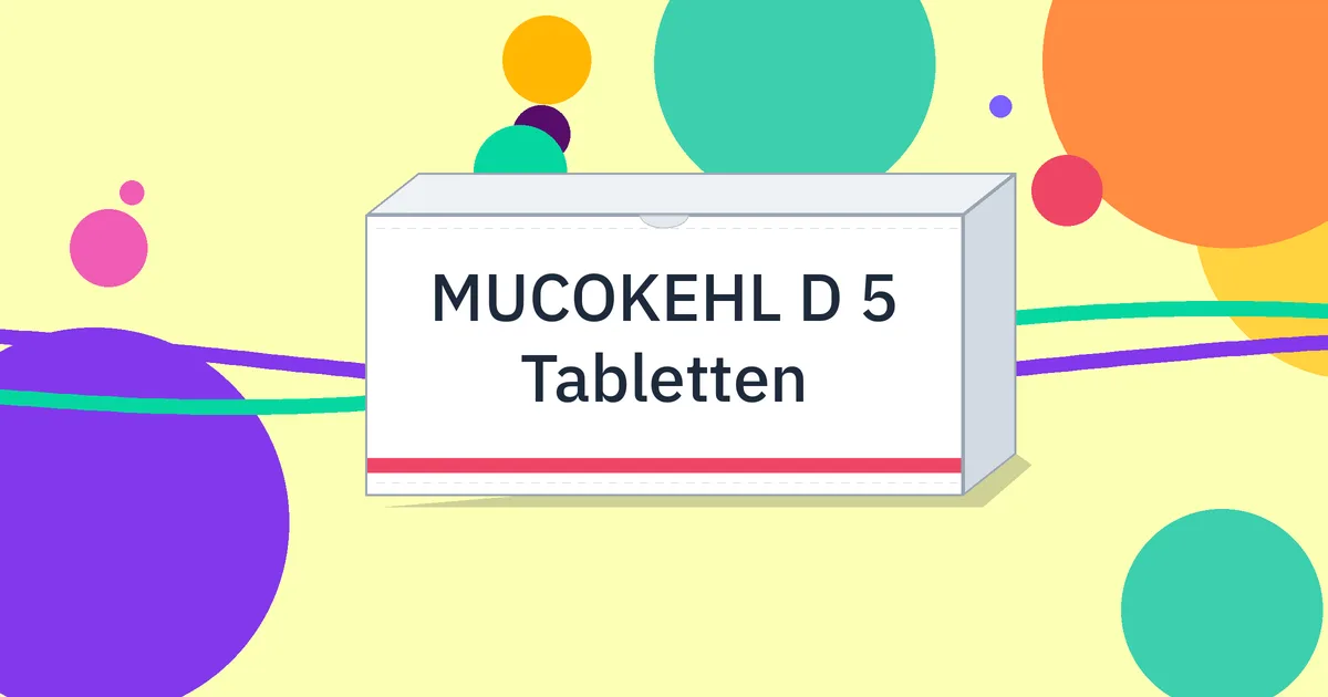 Symbolbild: Packung mit der Aufschrift MUCOKEHL D 5 Tabletten (PZN 04548953) – Verfügbarkeit und Bezug in Apotheken in Frankfurt am Main