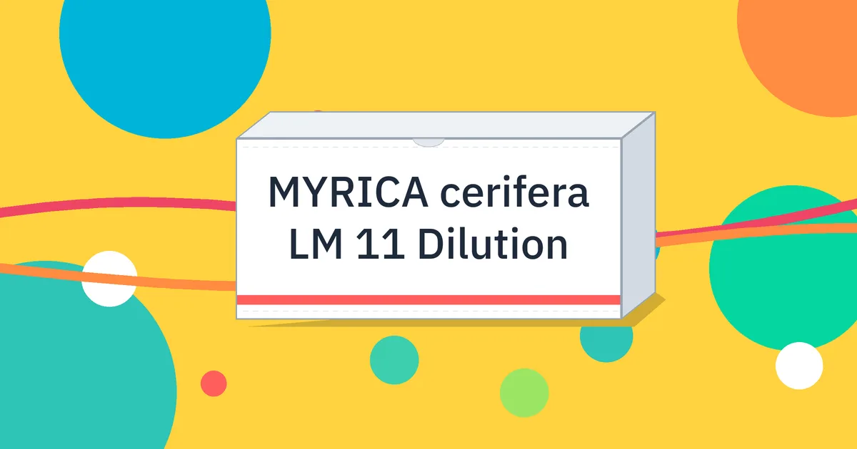 Symbolbild: Packung mit der Aufschrift MYRICA cerifera LM 11 Dilution (PZN 12957097) – Verfügbarkeit und Bezug in Apotheken in Frankfurt am Main