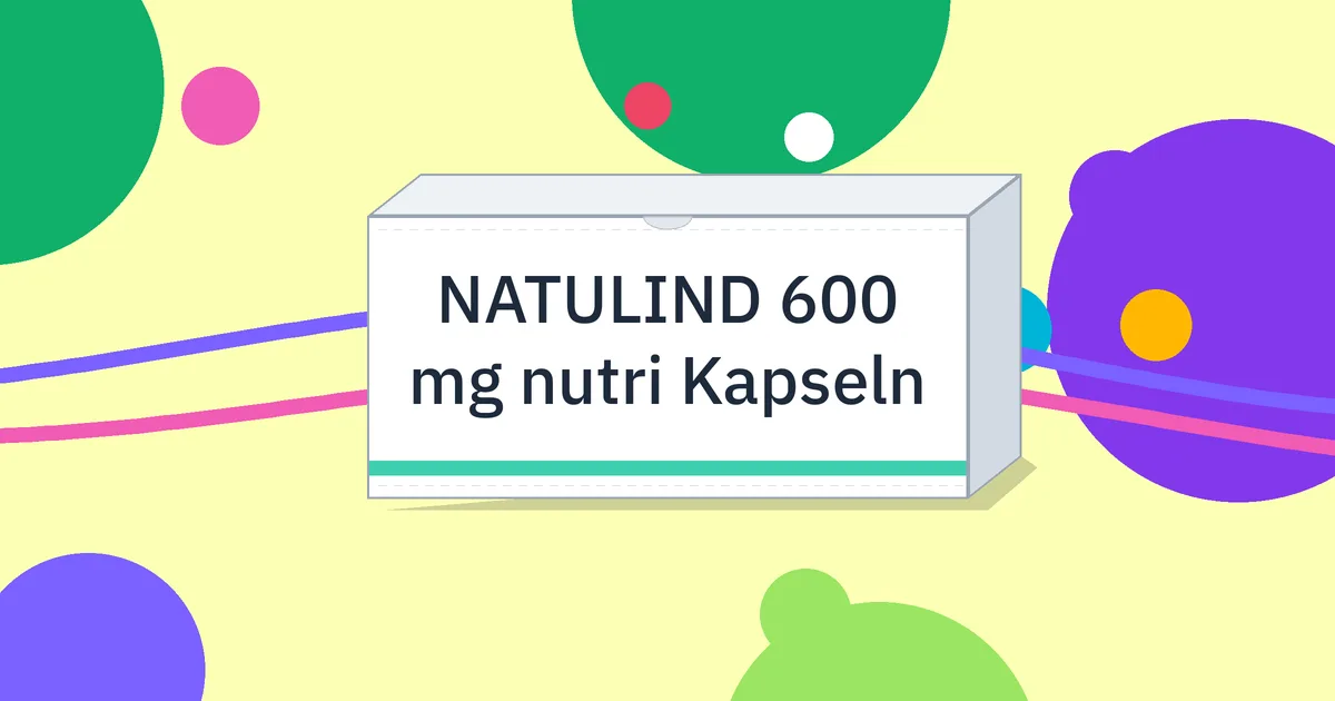Symbolbild: Packung mit der Aufschrift NATULIND 600 mg nutri Kapseln (PZN 20223966) – Verfügbarkeit und Bezug in Apotheken in Frankfurt am Main